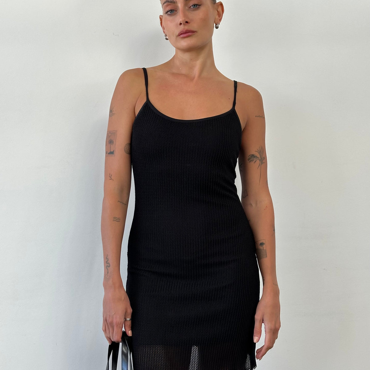 French Vintage Double Layered Mini Slip Dress - S | SYLK