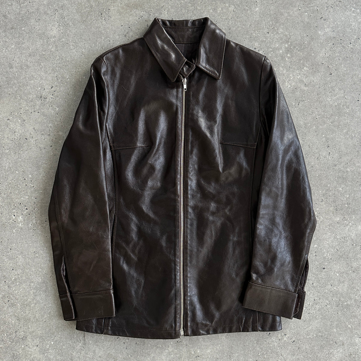 Vintage Smooth Leather Jacket - S | SYLK