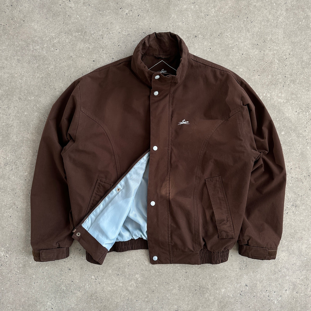 Vintage 2000s Double Zip Boxy Bomber Jacket - M/L | SYLK