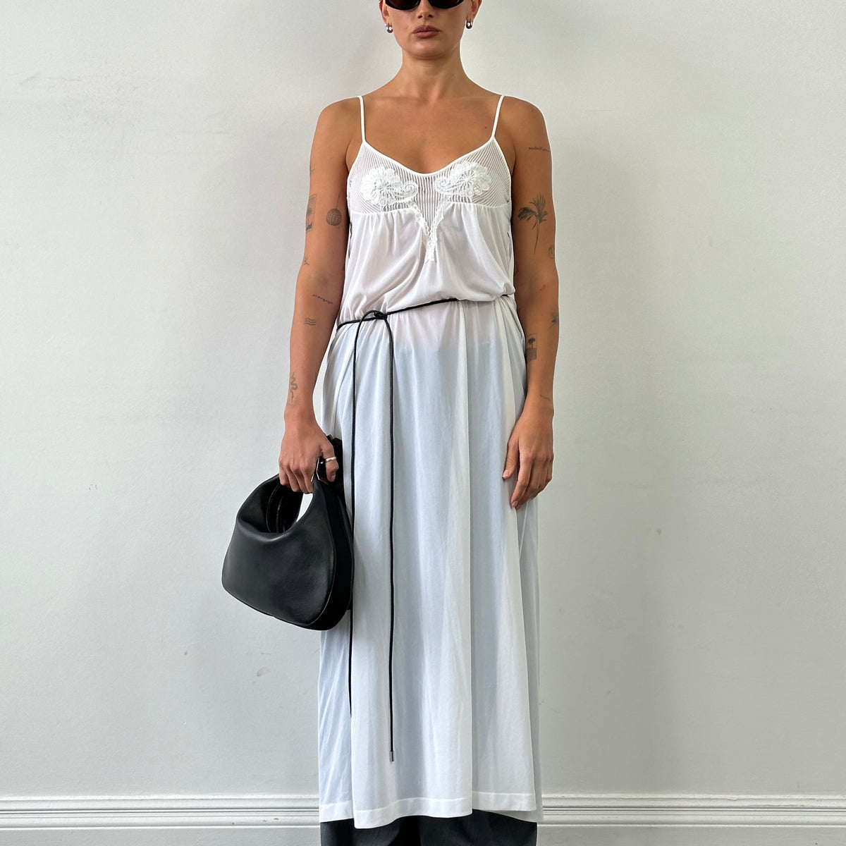 Vintage Sheer Maxi Slip Dress - S/M | SYLK