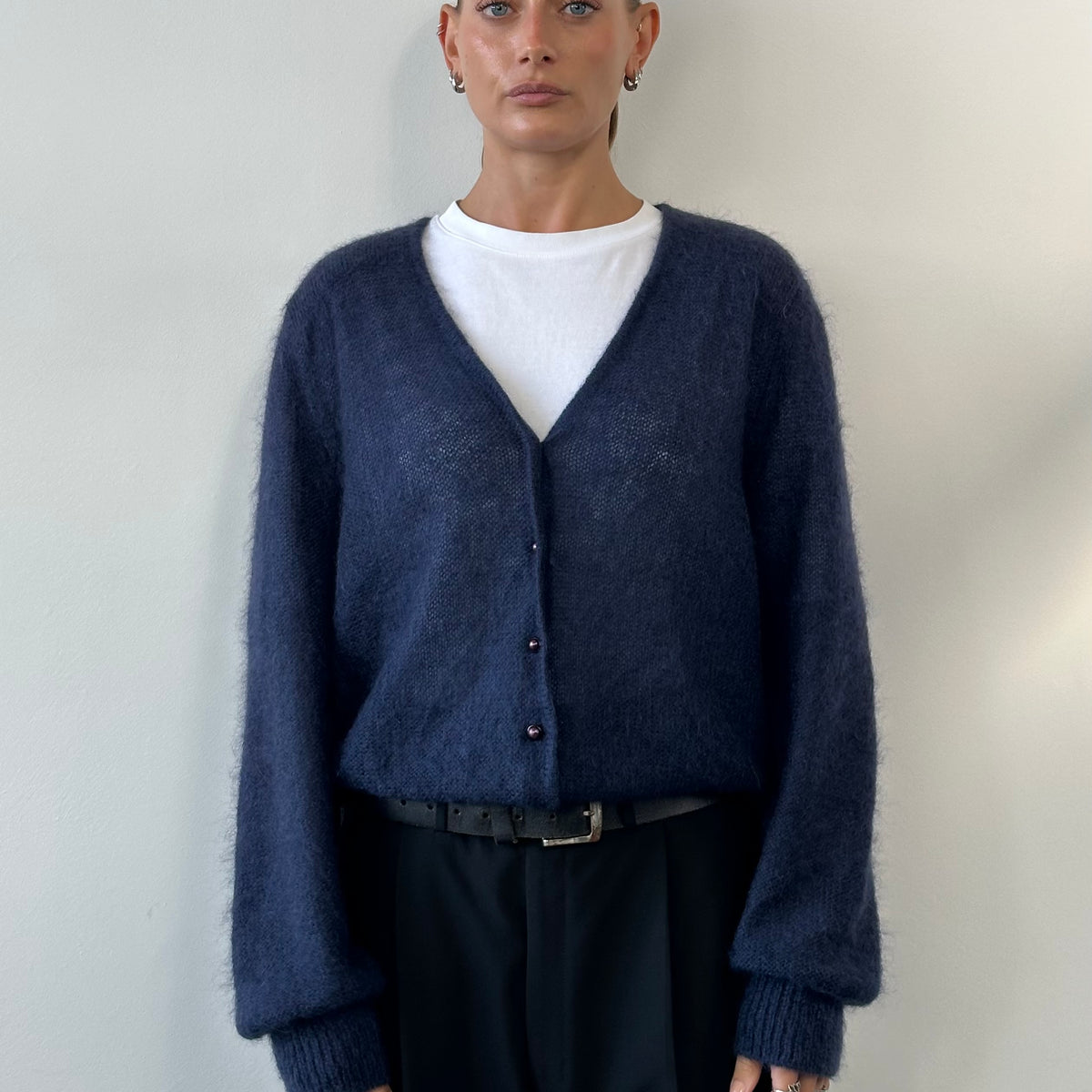 Italian Vintage Mohair Cardigan - M | SYLK