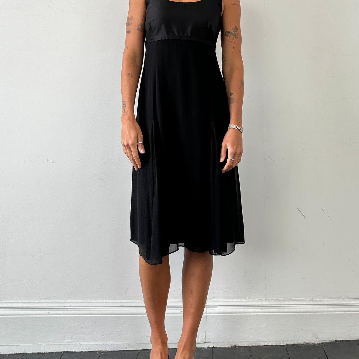 Max Mara Pure Silk Pleated Midi Dress - M | SYLK