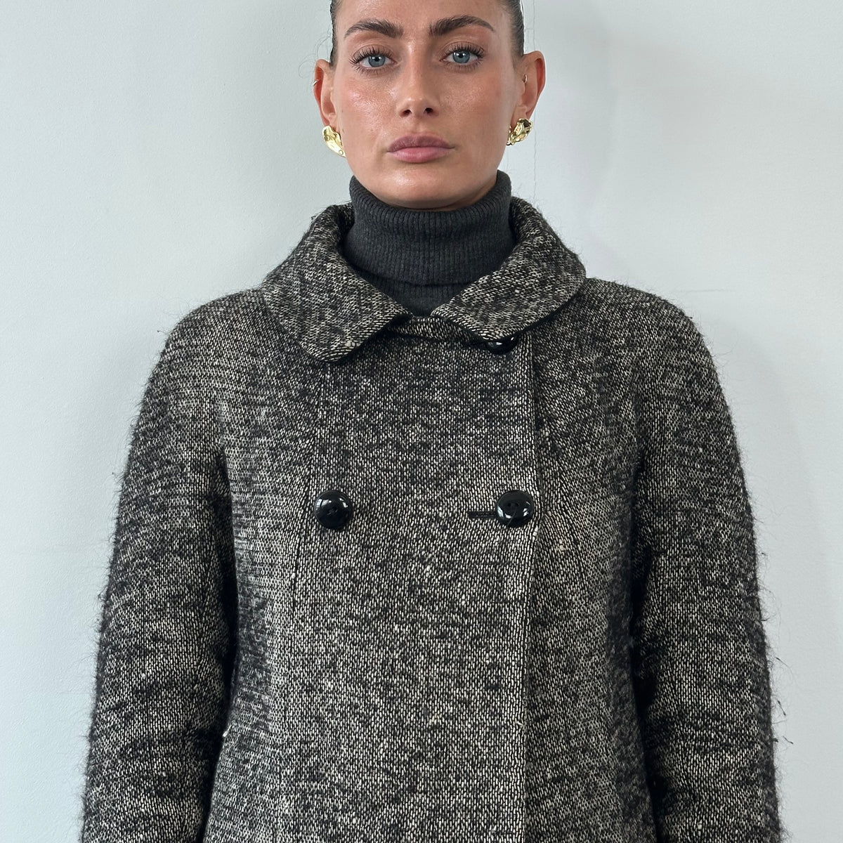 Max Mara Studio Wool Woven Coat - S | SYLK