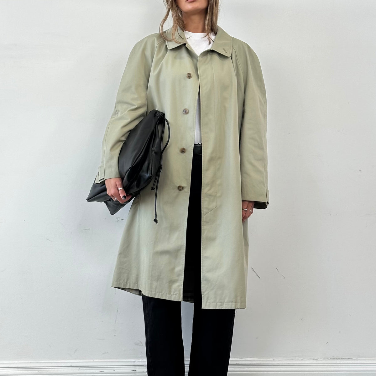 Yves Saint Laurent Concealed Placket Trench Coat - XXL | SYLK
